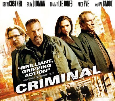 Criminal Blu-ray Review - Must See 2016 Costner Action-Thriller