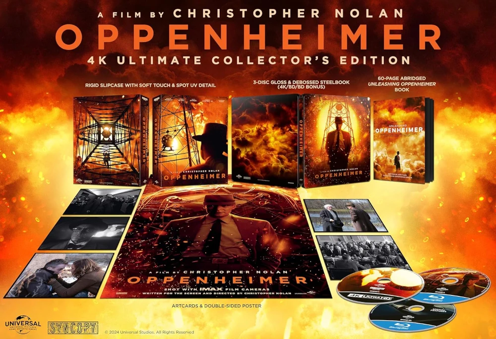 Oppenheimer Ultimate Collector's Edition 4K Ultra HD Releases November 2024