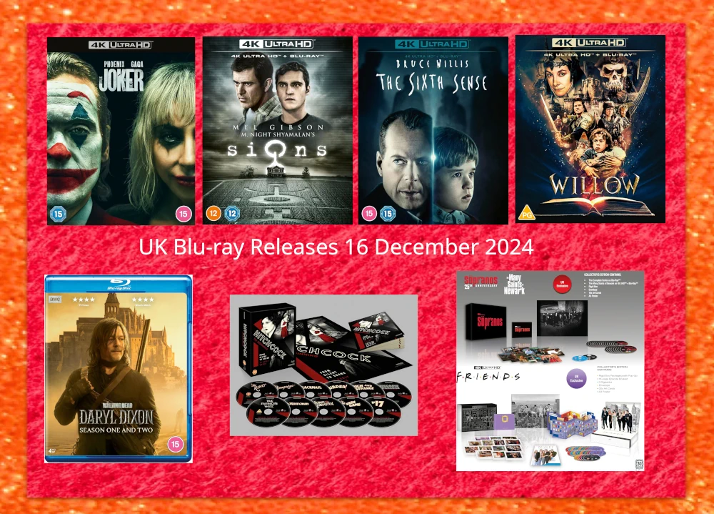 UK Blu-ray Releases 16 December 2024 Round-up